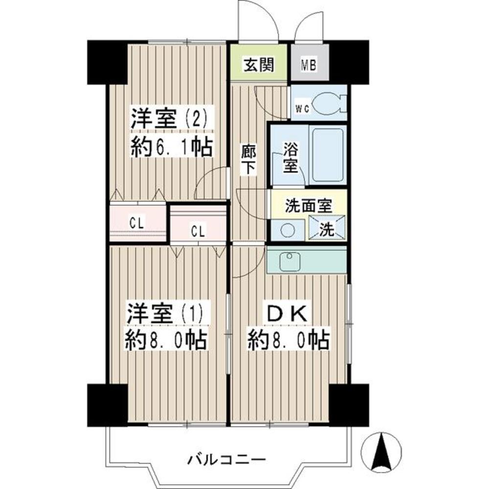 ハレマハナ川崎WEST 神奈川県川崎市幸区南幸町2 (13.8万円／2DK (洋8 洋6.1 DK8)／50.34㎡)｜賃貸物件(賃貸マンション・アパート・一戸建て)の住宅情報・お部屋探しなら ...