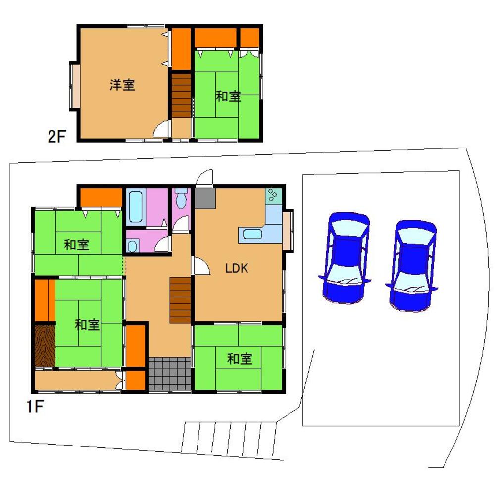 山陽本線（JR西日本） 里庄駅 地上2階建て 築32年 岡山県浅口市寄島町 (5.4万円／5LDK (和6 和6 和6 和6 洋7.5)／125㎡)｜賃貸物件(賃貸マンション・アパート・一戸 ...