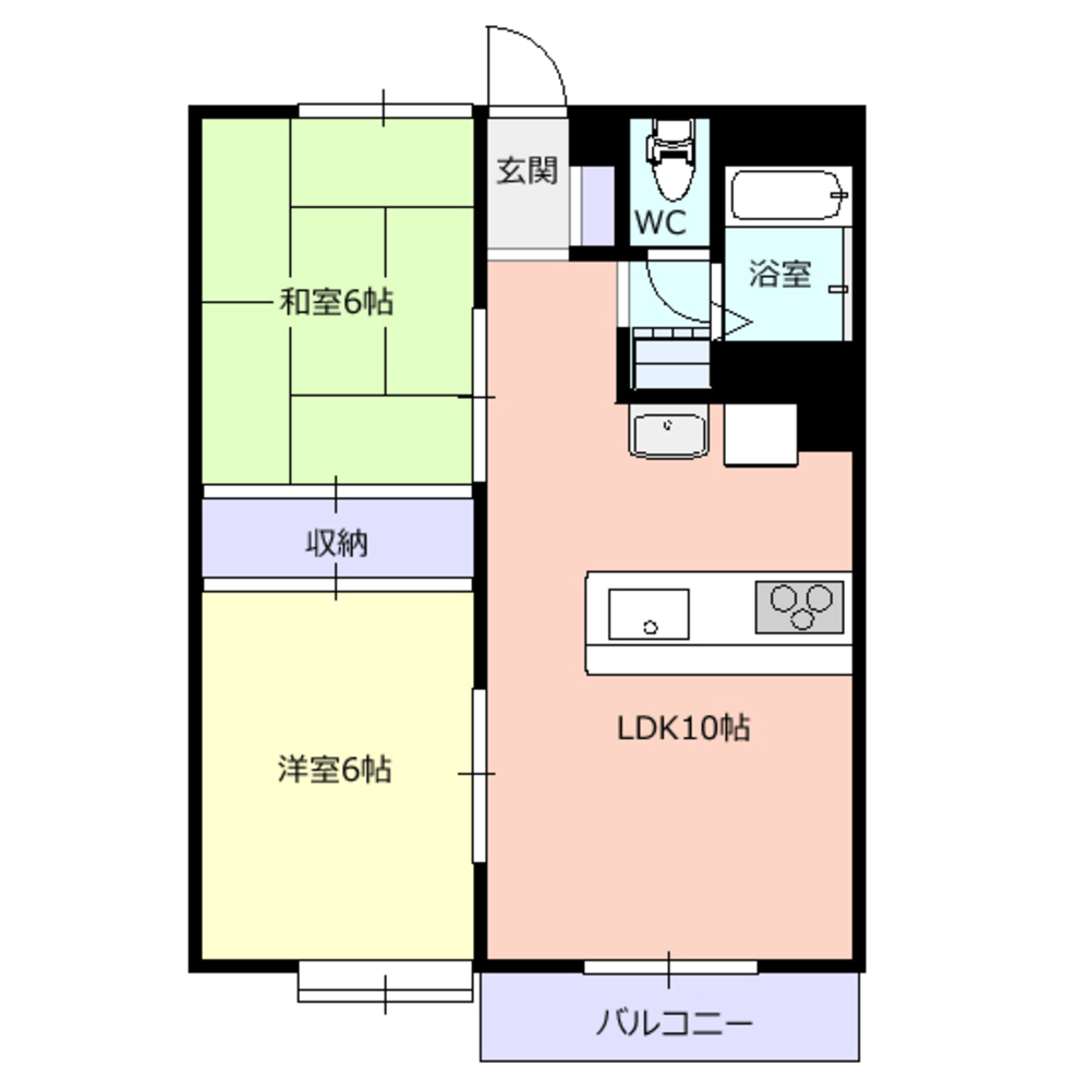 仙山線 山形駅 地上6階建て 築51年 山形県山形市双葉町2 (4.9万円／2LDK (和6 洋6 LDK10)／43.2㎡)｜賃貸物件(賃貸マンション・アパート・一戸建て)の住宅情報・お ...