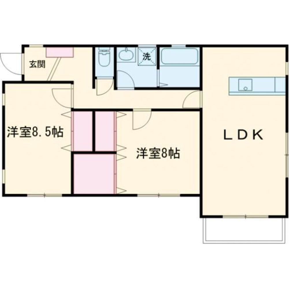 メゾン東岸和田 大阪府岸和田市作才町 (12万円／2LDK (洋8.5 洋8 LDK16.00)／80.22㎡)｜賃貸物件(賃貸マンション・アパート・一戸建て)の住宅情報・お部屋探しなら ...
