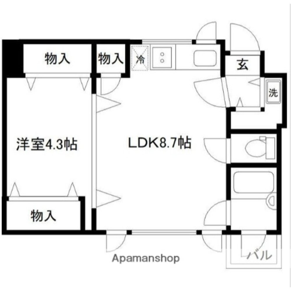 MMマンション 神奈川県横浜市青葉区美しが丘4 (7.5万円／1LDK (洋4.3 LDK8.7)／30.45㎡)｜賃貸物件(賃貸マンション・アパート・一戸建て)の住宅情報・お部屋探しなら ...