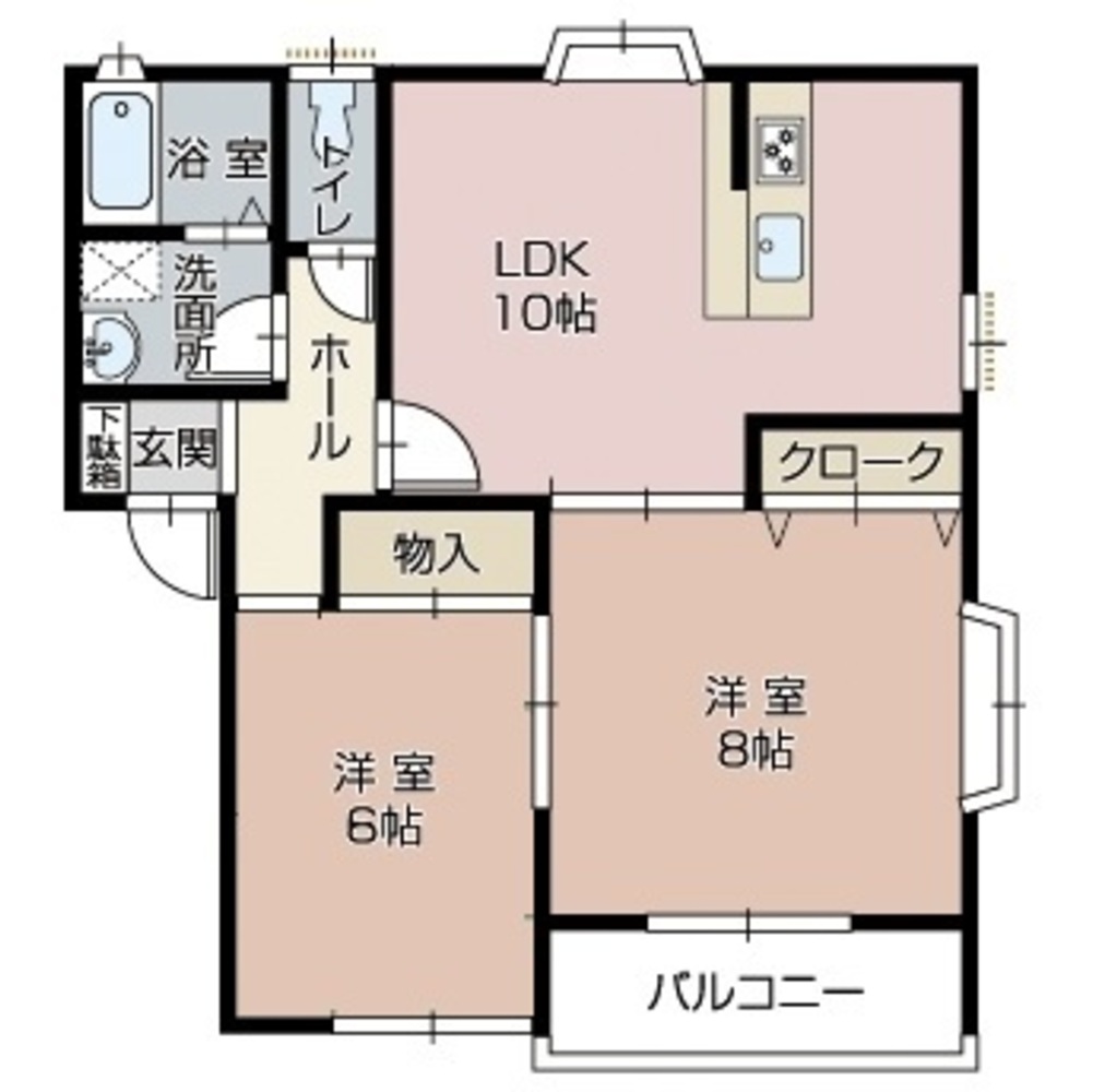 ナチュラルハイツ 群馬県渋川市半田 (4.85万円／2LDK (和6 洋8 LDK10.0)／53.71㎡)｜賃貸物件(賃貸マンション・アパート・一戸建て)の住宅情報・お部屋探しならYahoo!不動産
