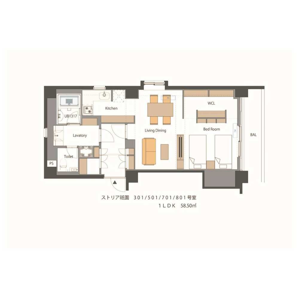 ストリア祇園 福岡県福岡市博多区祇園町 (12.8万円／1LDK／58.5㎡)｜賃貸物件(賃貸マンション・アパート・一戸建て)の住宅情報・お部屋探しならYahoo!不動産
