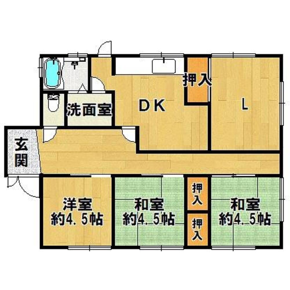 志手原戸建 兵庫県三田市志手原 (5.95万円／3LDK／69.36㎡)｜賃貸物件(賃貸マンション・アパート・一戸建て)の住宅情報・お部屋探しならYahoo!不動産