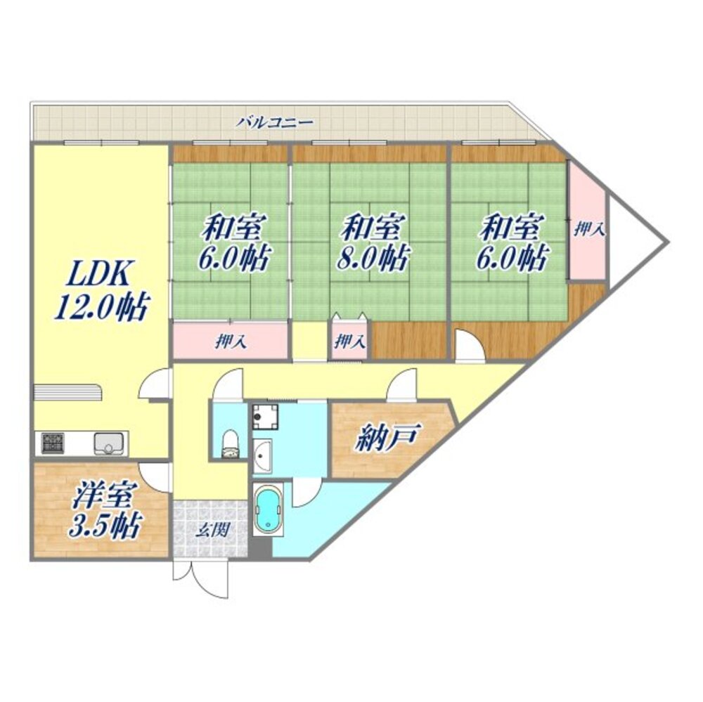 エム苦楽園 兵庫県西宮市菊谷町 (13.5万円／4SLDK (和8 和6 和6 洋3.5 LDK12.0)／113.8㎡)｜賃貸物件(賃貸マンション・アパート・一戸建て)の住宅情報・お部屋探し ...