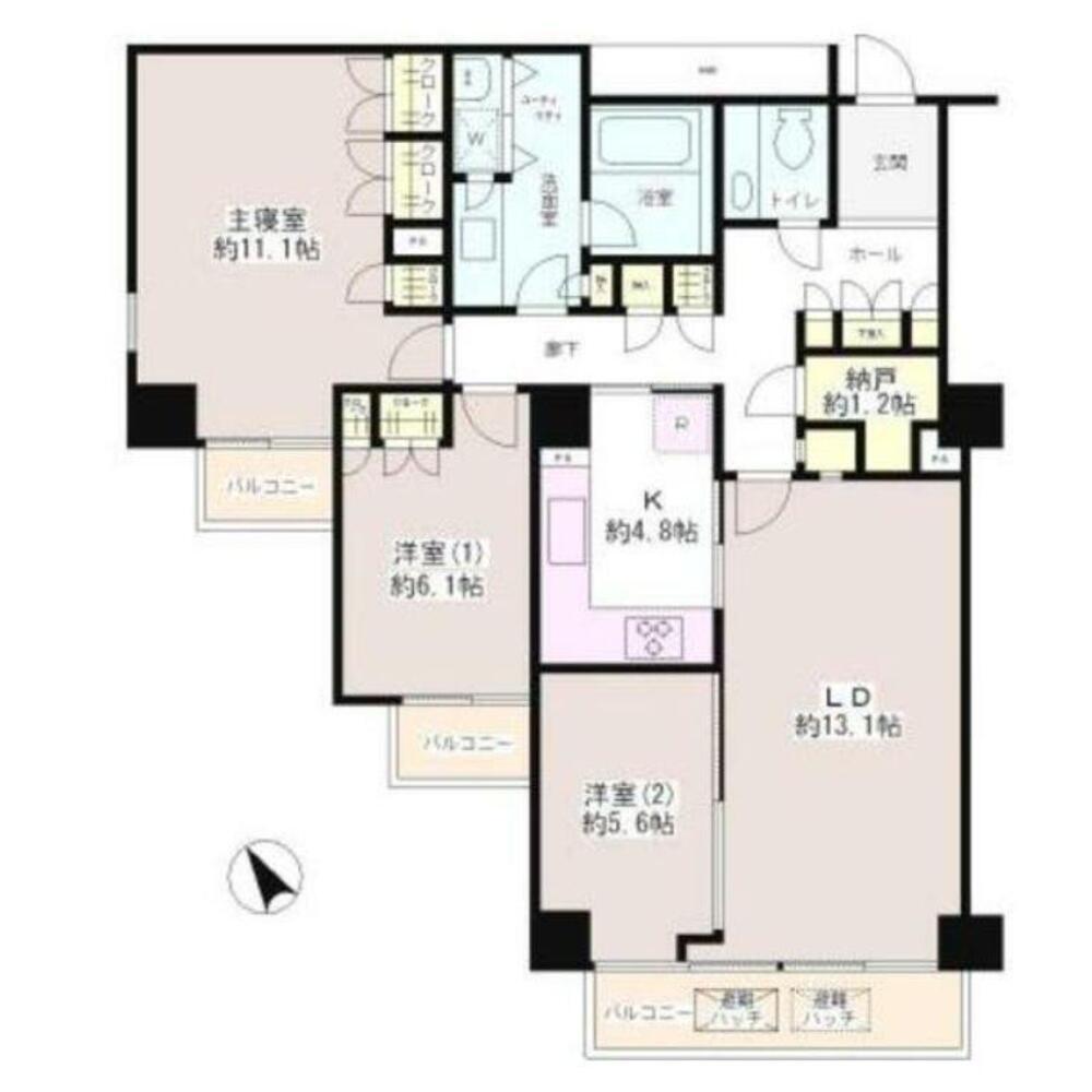小石川パークタワー 東京都文京区小石川4 (43.2万円／3LDK (洋11.1 洋6.1 洋5.6 LDK17.9 納戸 1.2)／101.85㎡)｜賃貸物件(賃貸マンション・アパート・一戸 ...
