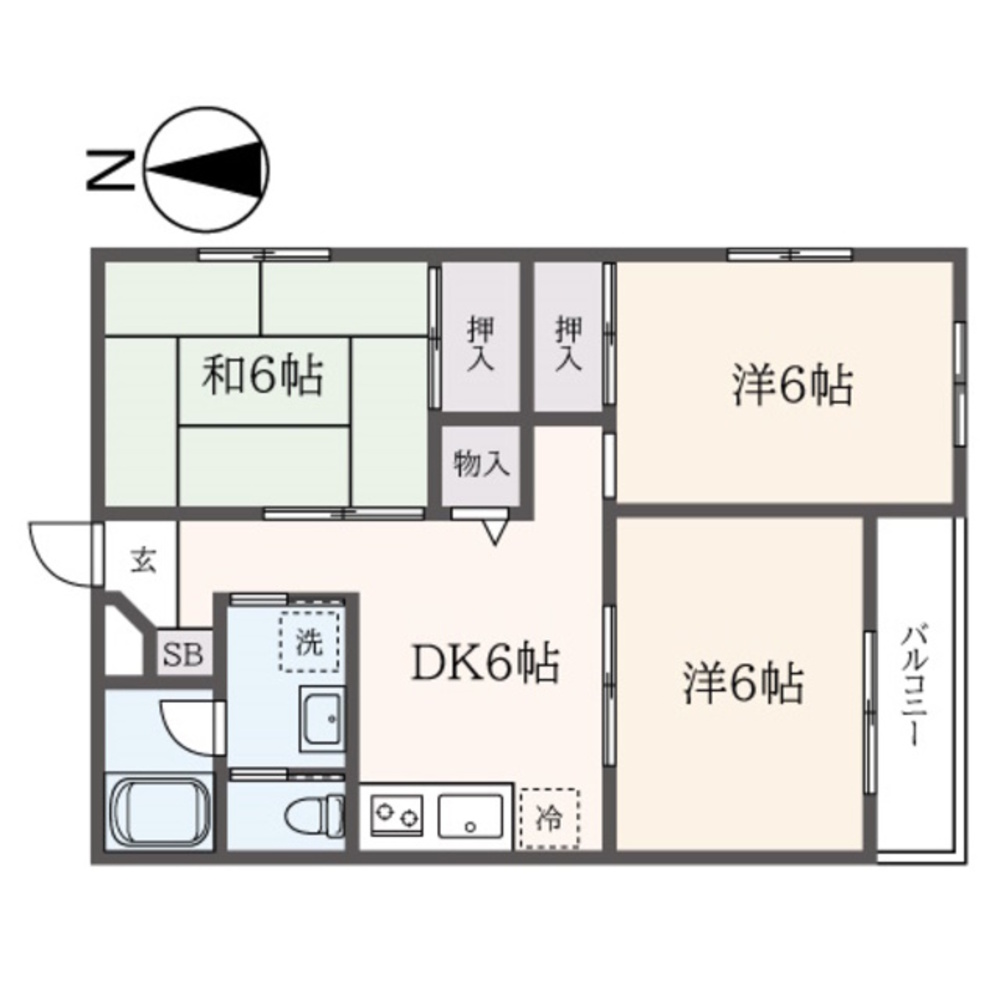 第2ハイツ山桃 東京都府中市白糸台6 (9.8万円／3DK (和6 洋6 洋6 DK6)／53.73㎡)｜賃貸物件(賃貸マンション・アパート・一戸建て)の住宅情報・お部屋探しならYahoo!不動産