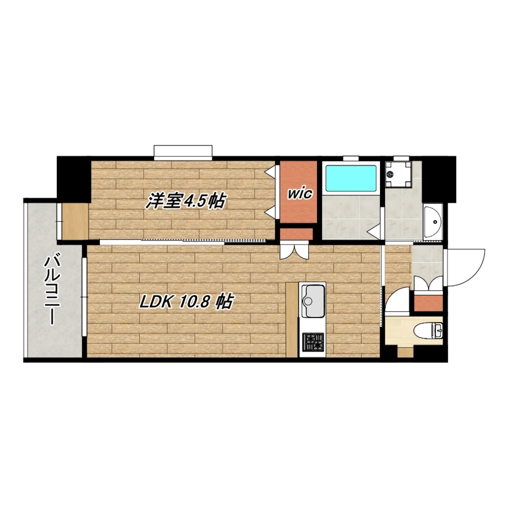 鹿児島市電谷山線 甲東中学校前駅 10階建 築9年 鹿児島県鹿児島市加治屋町 (7.5万円／1LDK (洋4.5 LDK10.8)／38.76㎡)｜賃貸物件(賃貸マンション・アパート・一戸建て ...