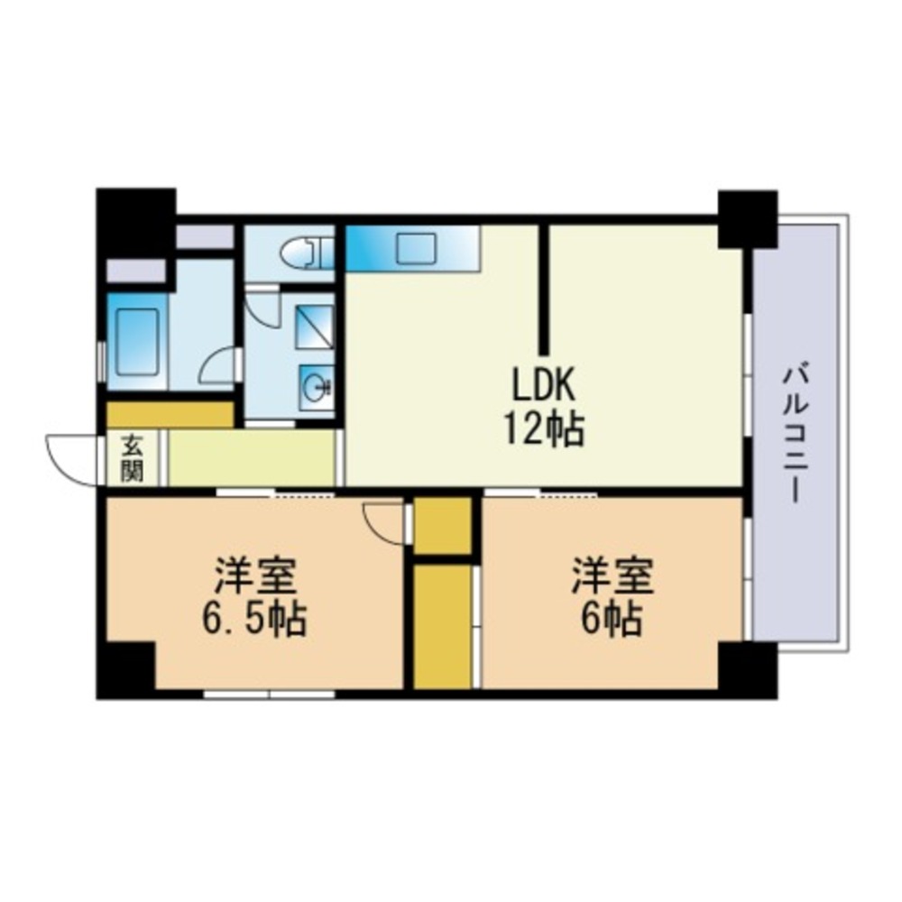 IT城南 福岡県福岡市城南区樋井川2 (5.1万円／2LDK (洋6.5 洋6 LDK12)／54.4㎡)｜賃貸物件(賃貸マンション・アパート・一戸建て)の住宅情報・お部屋探しならYahoo!不動産