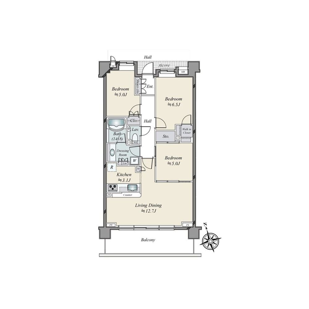 山王プレイス 東京都大田区山王2 (24万円／3LDK (洋6.5 洋5 LDK15.8)／71.86㎡)｜賃貸物件(賃貸マンション・アパート・一戸建て)の住宅情報・お部屋探しならYahoo!不動産