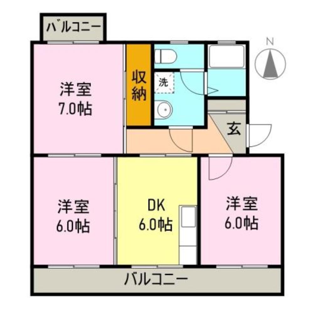 メゾンポワール 静岡県富士市水戸島1 (6万円／3DK (洋6 洋6 洋6 DK6)／55.68㎡)｜賃貸物件(賃貸マンション・アパート・一戸建て)の住宅情報・お部屋探しならYahoo!不動産