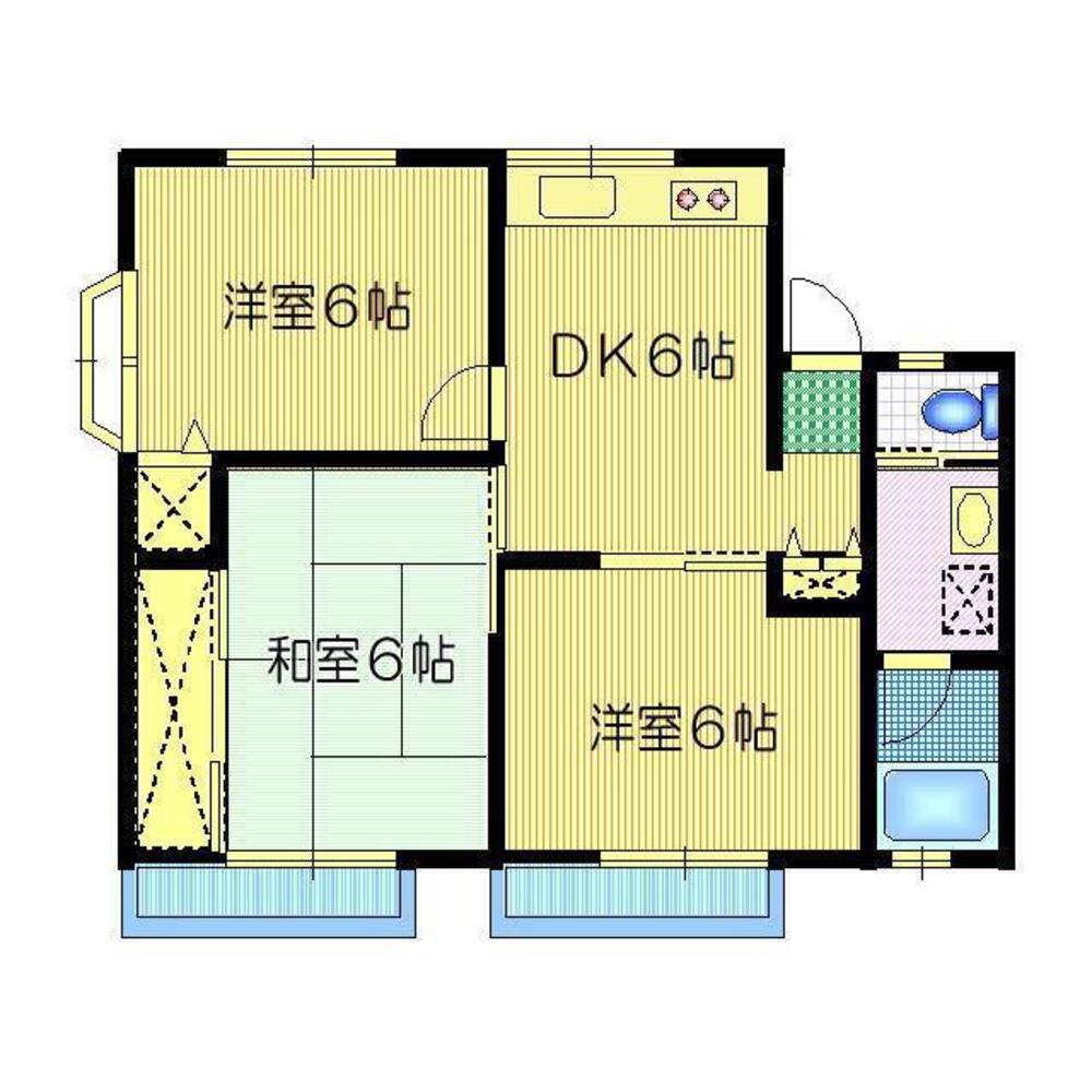 アサヒルーミー3号棟 茨城県水戸市笠原町 (5万円／3DK (和6 洋6 洋6 DK6)／51㎡)｜賃貸物件(賃貸マンション・アパート・一戸建て)の住宅情報・お部屋探しならYahoo!不動産