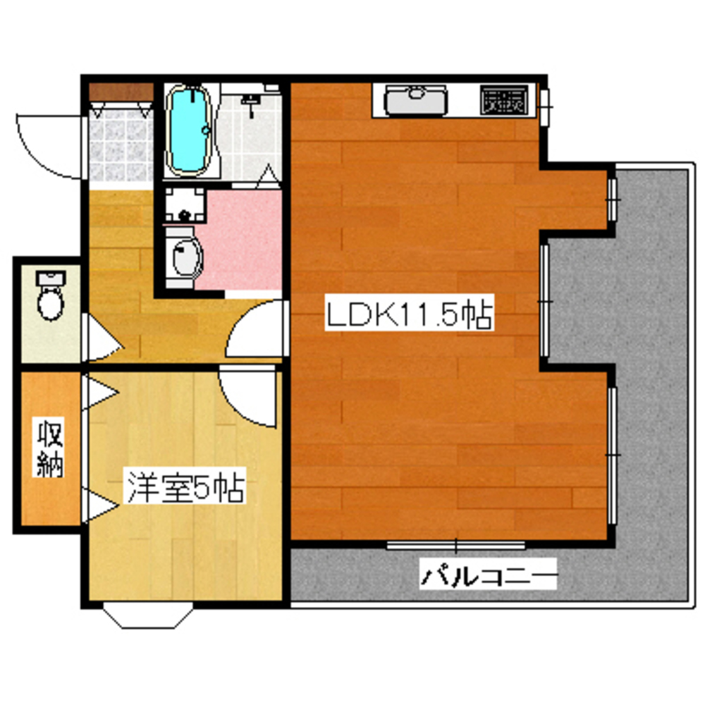 OsakaMetro四つ橋線 玉出駅 地上6階建て 築25年 大阪府大阪市住之江区粉浜1 (6.9万円／1LDK (洋5 LDK11.5)／38㎡)｜賃貸物件(賃貸マンション・アパート・一戸 ...