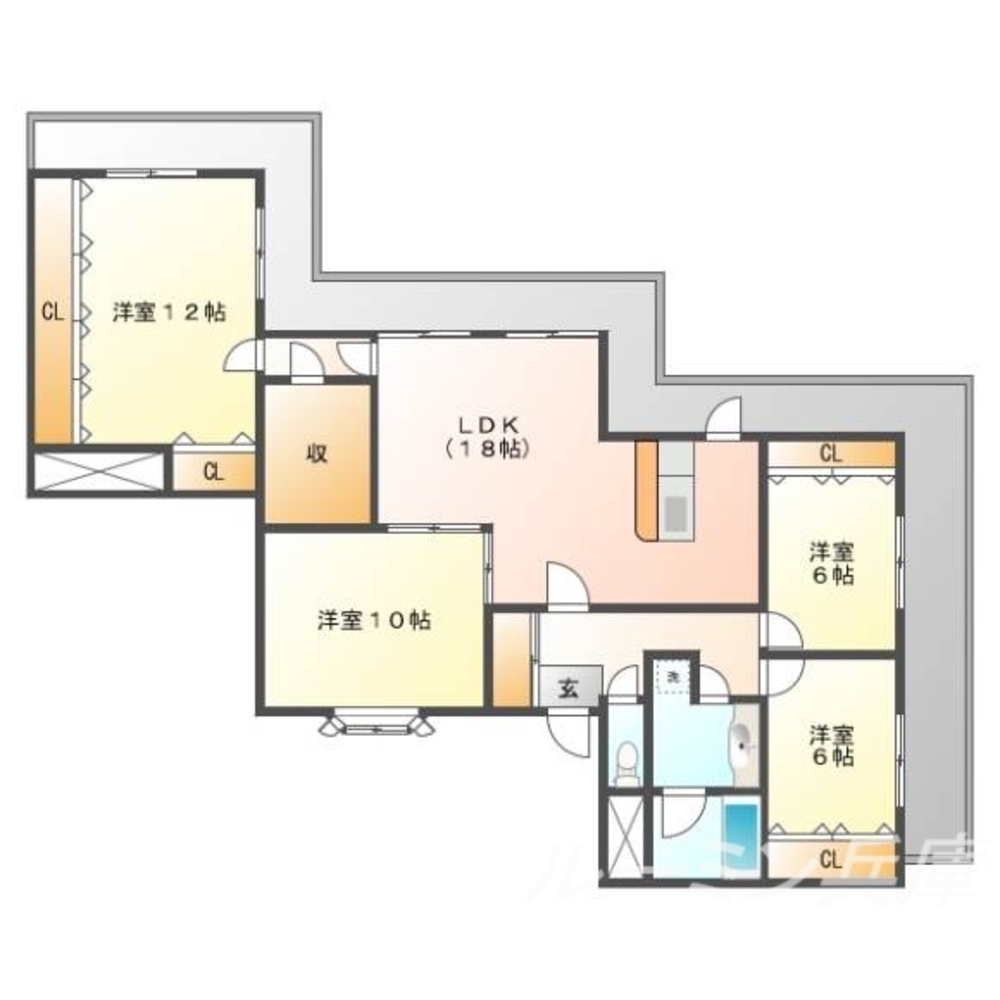 プロスパービラ 兵庫県洲本市桑間 (16.5万円／4LDK (洋12 洋10 洋6 洋6 LDK18)／140㎡)｜賃貸物件(賃貸マンション・アパート・一戸建て)の住宅情報・お部屋探しなら ...