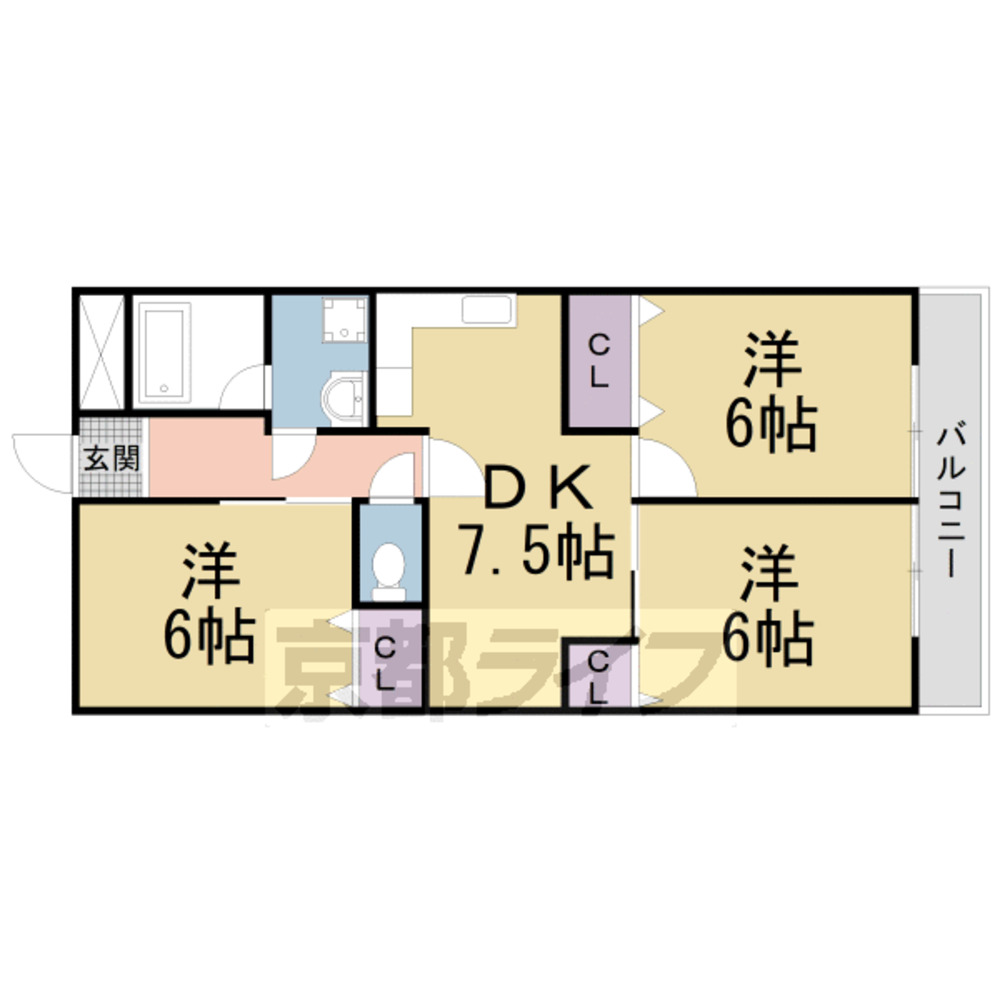 ピア・グレース21 京都府京都市伏見区向島津田町 (6.5万円／2LDK (洋6 洋6 LDK14)／60.5㎡)｜賃貸物件(賃貸マンション・アパート・一戸建て)の住宅情報・お部屋探しなら ...