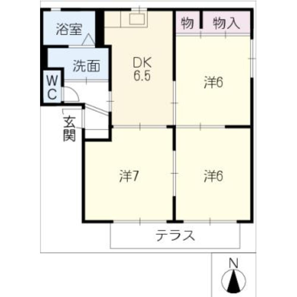 サニーハウス B棟 岐阜県岐阜市日置江3 (4.2万円／3DK／53.83㎡)｜賃貸物件(賃貸マンション・アパート・一戸建て)の住宅情報・お部屋探しならYahoo!不動産