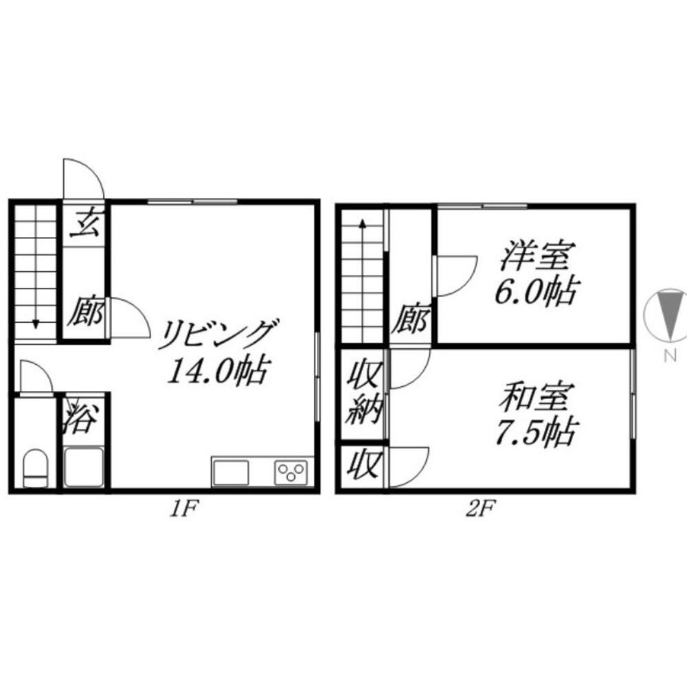 清澄荘 北海道札幌市南区澄川二条3 (4.7万円／2LDK (和6 洋6 LDK12)／57.49㎡)｜賃貸物件(賃貸マンション・アパート・一戸建て)の住宅情報・お部屋探しならYahoo!不動産