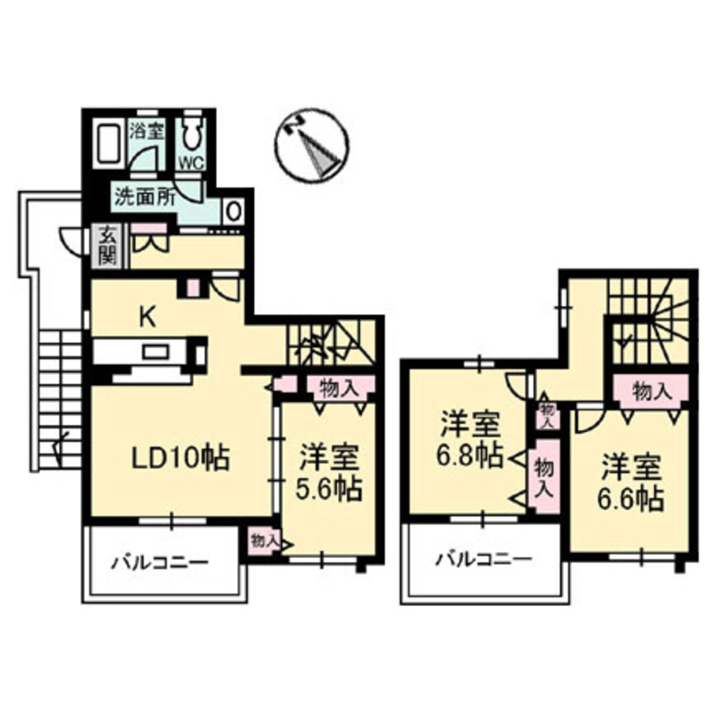 nfビレッジ 鳥取県鳥取市田島 (6.5万円／3LDK (洋7.3 洋6.8 洋6.6 LDK13.5)／86.42㎡)｜賃貸物件(賃貸マンション・アパート・一戸建て)の住宅情報・お部屋探し ...