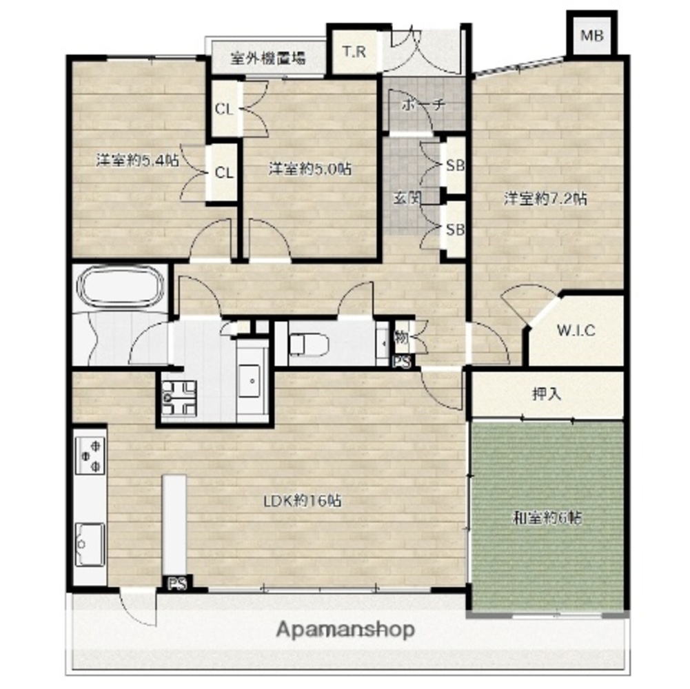 ネバーランド箕面 潤水館 大阪府箕面市箕面8 (21万円／4LDK (和6 洋7.2 洋5.4 洋5 LDK16)／89.19㎡)｜賃貸物件(賃貸マンション・アパート・一戸建て)の住宅情報・お ...