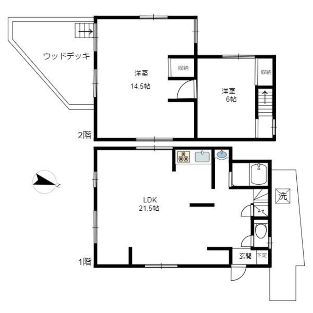 大豆戸町戸建 神奈川県横浜市港北区大豆戸町 (15万円／2LDK (洋14.5 洋6 LDK21.5)／82.05㎡)｜賃貸物件(賃貸マンション・アパート・一戸建て)の住宅情報・お部屋探しなら ...