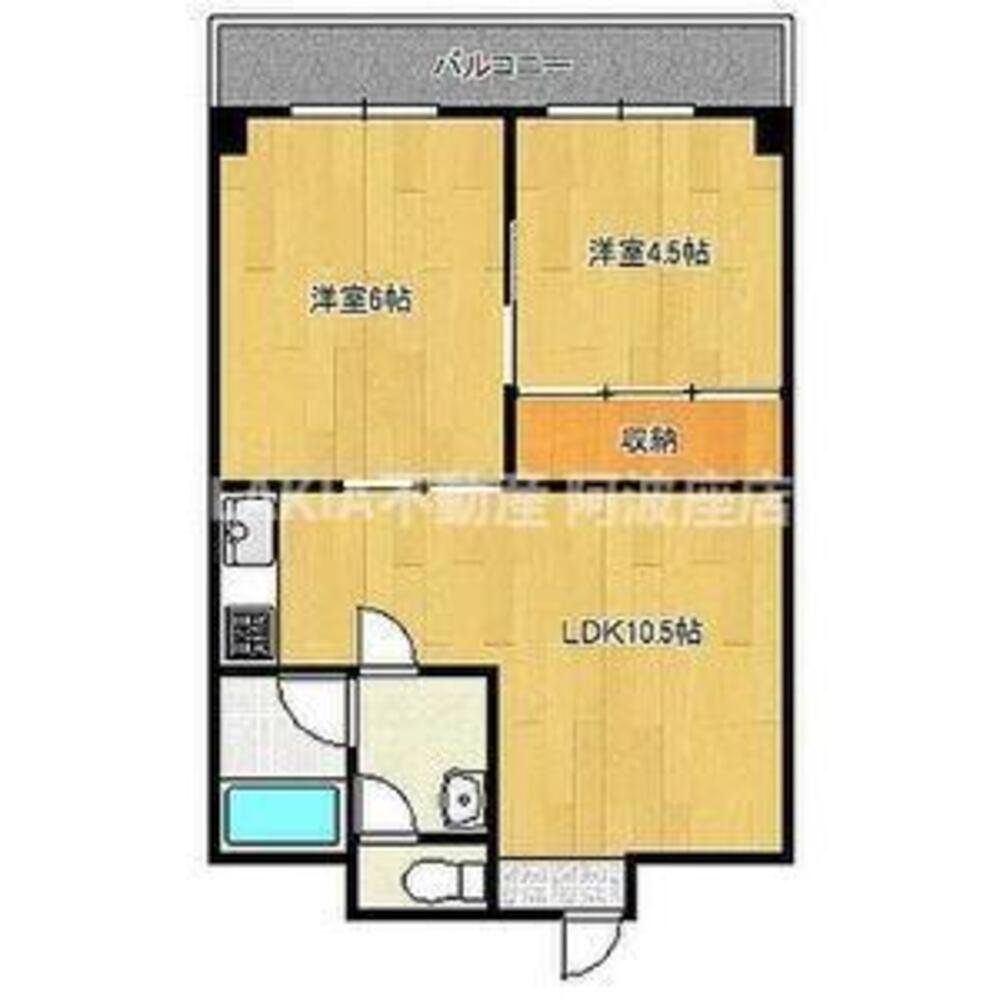 ラパンジール阿波座 大阪府大阪市西区川口3 (7.81万円／2LDK (洋6 洋4.5 DK10.5)／44.72㎡)｜賃貸物件(賃貸マンション・アパート・一戸建て)の住宅情報・お部屋探しなら ...