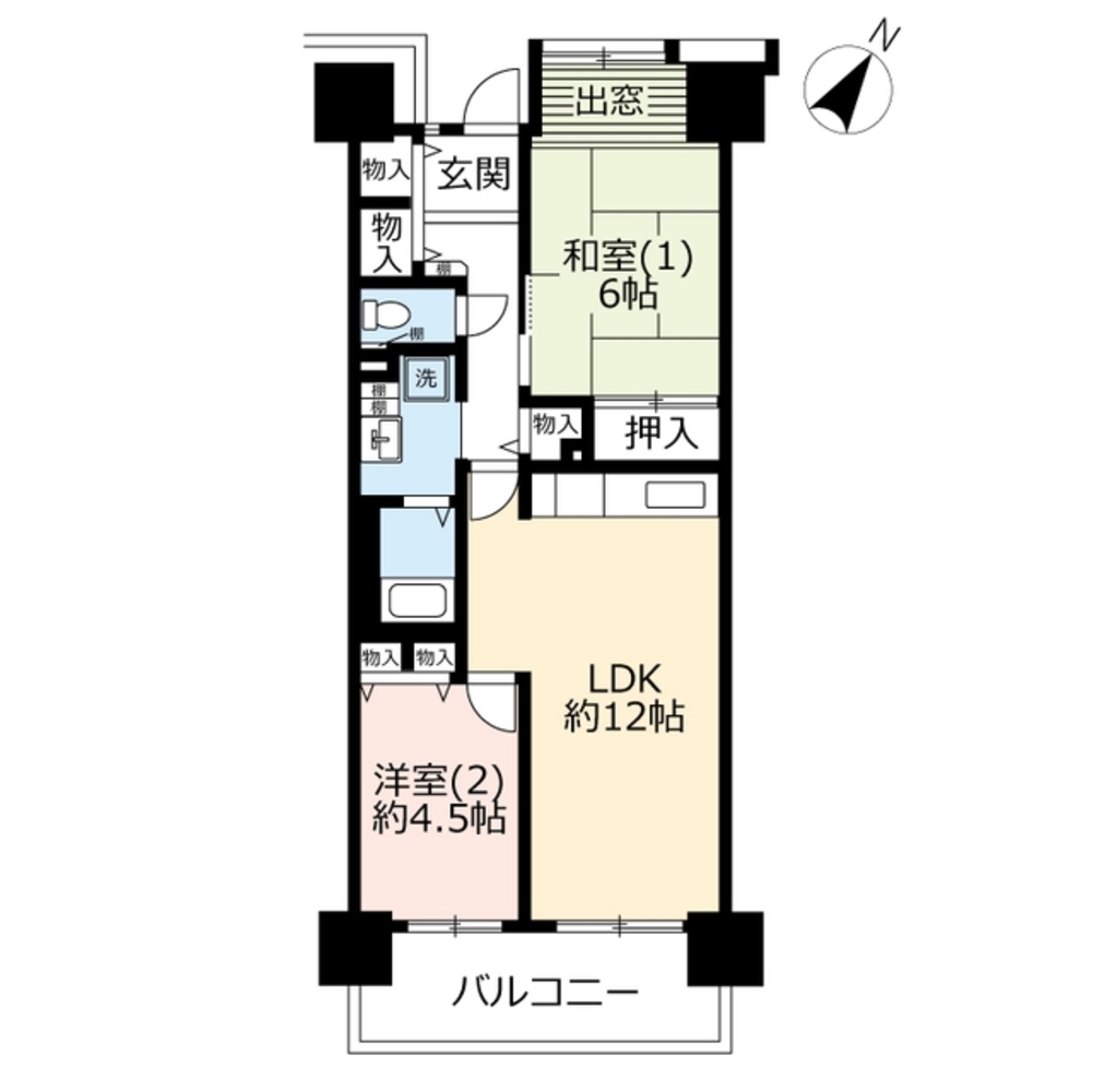 URプラザシティ新所沢けやき通り 埼玉県所沢市緑町1 (11.03万円／2LDK (和6 洋4.5 LDK12)／61.46㎡)｜賃貸物件(賃貸マンション・アパート・一戸建て)の住宅情報・お ...