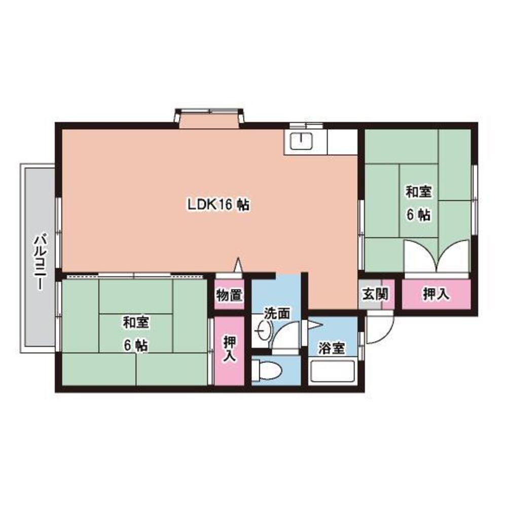 リバーサイドセジュール 福島県須賀川市中宿 (6万円／2LDK (和6 和6 LDK16)／59.56㎡)｜賃貸物件(賃貸マンション・アパート・一戸建て)の住宅情報・お部屋探しならYahoo!不動産