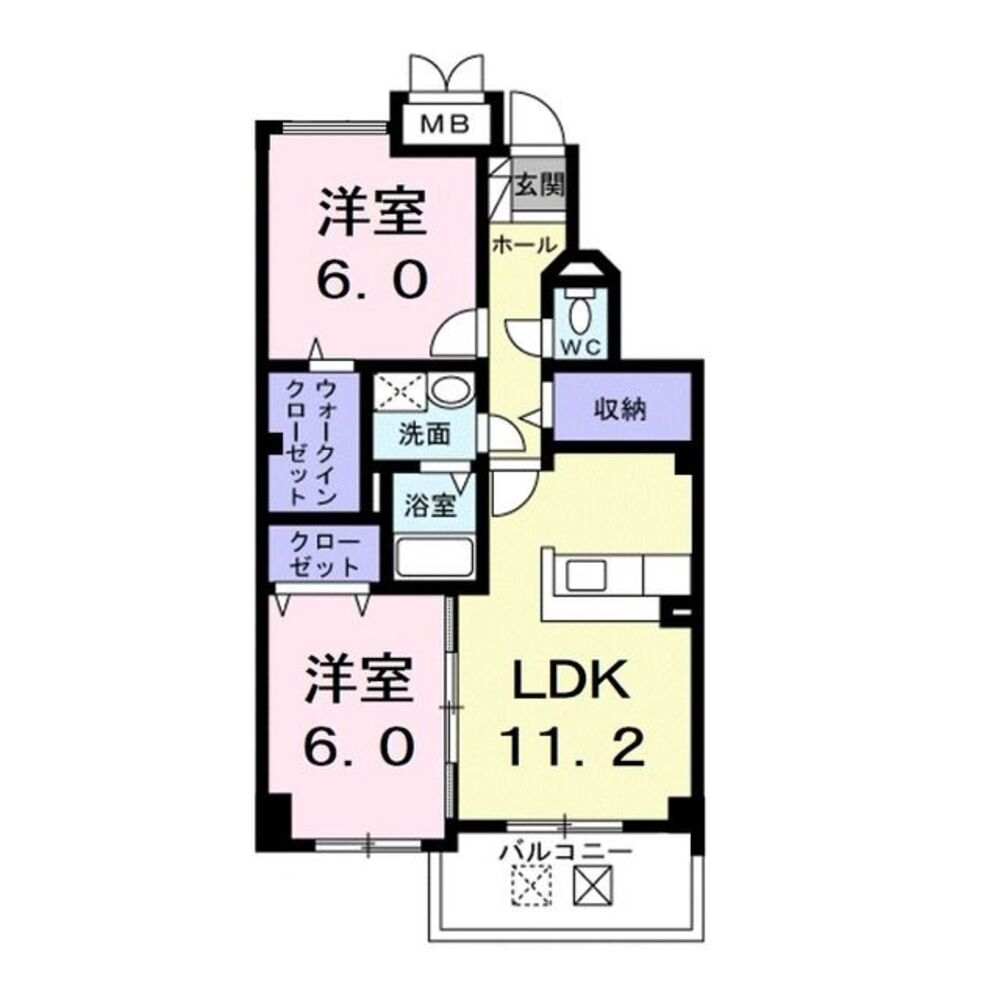 アルパ千刈 青森県青森市千刈2 (6万円／2LDK (洋6 洋6 LDK11.20)／60.61㎡)｜賃貸物件(賃貸マンション・アパート・一戸建て)の住宅情報・お部屋探しならYahoo!不動産