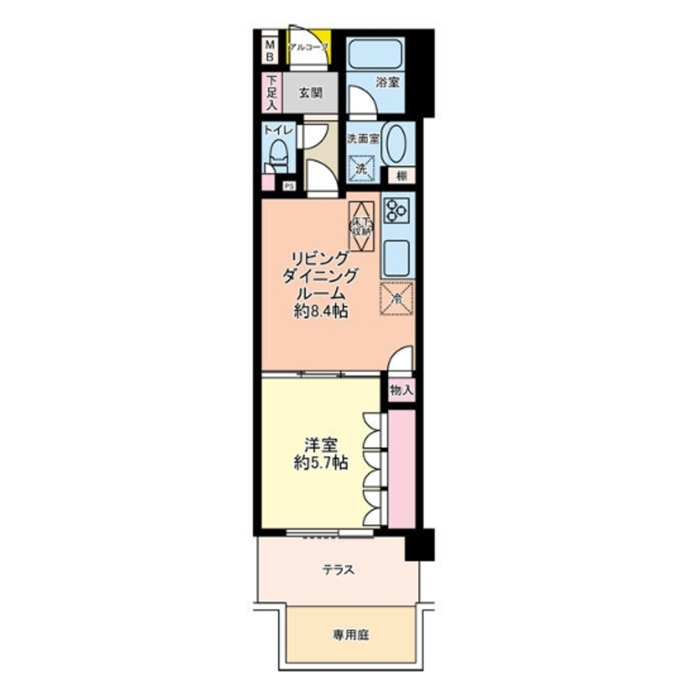 京王井の頭線 神泉駅 4階建 築28年 東京都渋谷区神泉町 (16万円／1LDK (洋5.7 LDK8.4)／35.47㎡)｜賃貸物件(賃貸マンション・アパート・一戸建て)の住宅情報・お ...