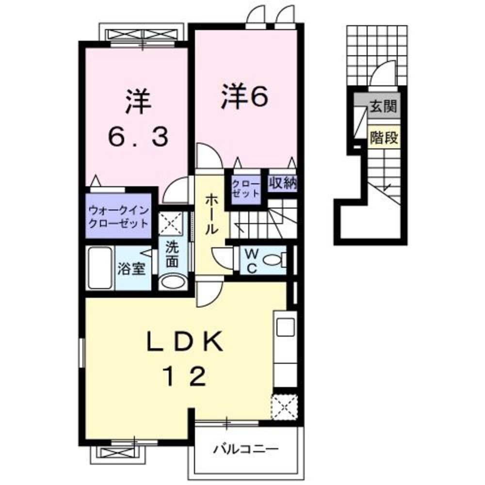 ローレルパークB 茨城県水戸市見川町 (6.05万円／2LDK (洋6.3 洋6 LDK12.00)／57.76㎡)｜賃貸物件(賃貸マンション・アパート・一戸建て)の住宅情報・お部屋探しなら ...
