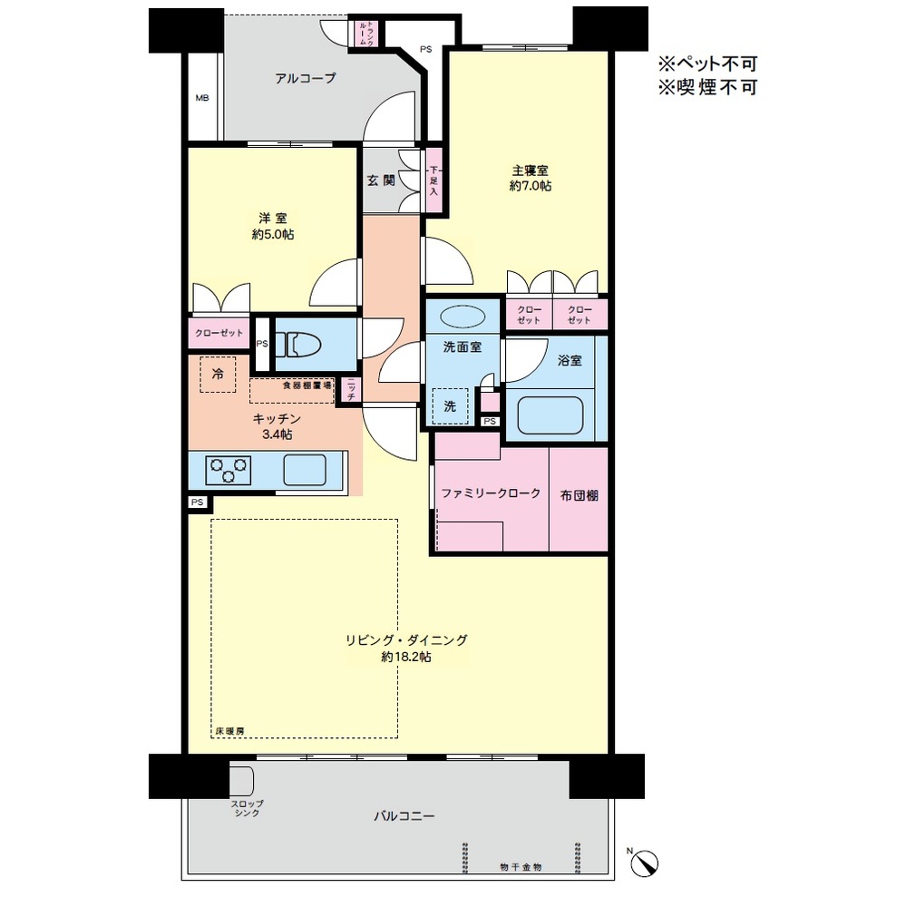 千葉マリンコート 千葉県千葉市中央区中央港1 (18.5万円／2LDK／75.04㎡)｜賃貸物件(賃貸マンション・アパート・一戸建て)の住宅情報・お部屋探しならYahoo!不動産