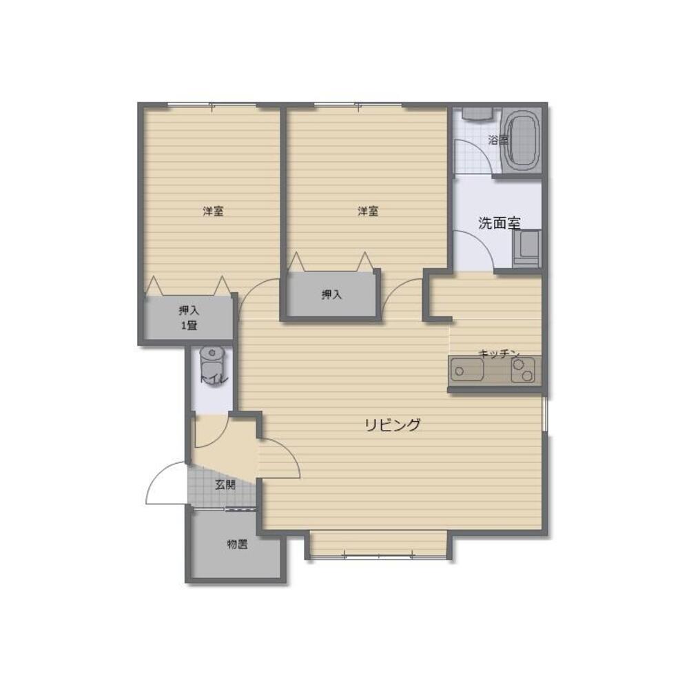 ファミール A棟 北海道旭川市新富一条1 (3.5万円／2LDK (洋6 洋6 LD12K2)／58.32㎡)｜賃貸物件(賃貸マンション・アパート・一戸建て)の住宅情報・お部屋探しなら ...