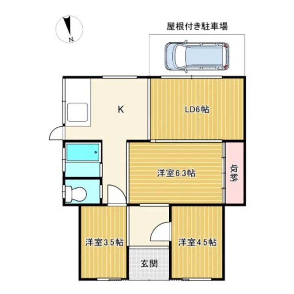 岐阜市下鵜飼戸建て 岐阜県岐阜市下鵜飼 (3.9万円／3LDK (洋6.3 洋4.5 LD6.0)／101.69㎡)｜賃貸物件(賃貸マンション・アパート・一戸建て)の住宅情報・お部屋探しなら ...