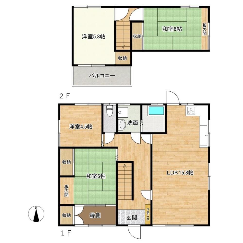 西大寺借家 岡山県岡山市東区西大寺上2 (7.5万円／4LDK／97.48㎡)｜賃貸物件(賃貸マンション・アパート・一戸建て)の住宅情報・お部屋探しならYahoo!不動産
