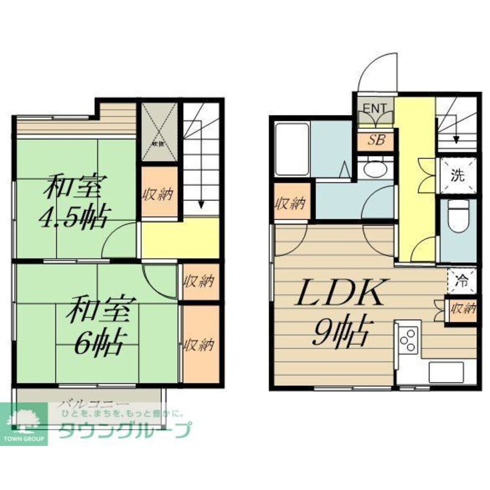 境南町3丁目テラスハウス 東京都武蔵野市境南町3 (11万円／2LDK (和6 和4.5 LDK9.0)／62.93㎡)｜賃貸物件(賃貸マンション・アパート・一戸建て)の住宅情報・お部屋探し ...
