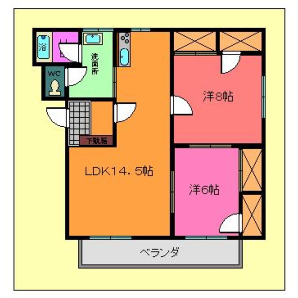 SKハウス 青森県黒石市追子野木2 (5万円／2LDK (洋8 洋6 14.5LDK)／62.6㎡)｜賃貸物件(賃貸マンション・アパート・一戸建て)の住宅情報・お部屋探しならYahoo!不動産