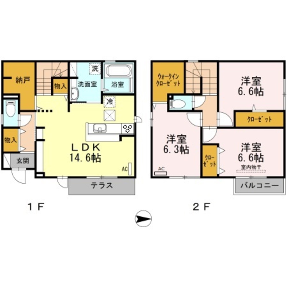 BLISS GARDEN(ブリスガーデン) 鳥取県米子市皆生新田3 (11.5万円／3LDK (洋6.6 洋6.6 洋6.3 LDK14.6)／93.56㎡)｜賃貸物件(賃貸マンション ...