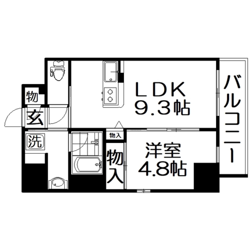レジデンス櫂 枚方駅前 大阪府枚方市新町1 (9.4万円／1LDK (洋4.8 LDK9.3)／36.33㎡)｜賃貸物件(賃貸マンション・アパート・一戸建て)の住宅情報・お部屋探しなら ...