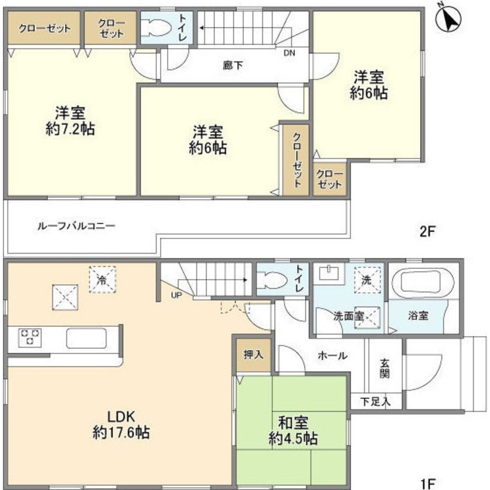 Kolet青梅友田町＃04 東京都青梅市友田町5 (15万円／4LDK (和4.5 洋7.2 洋6 洋6 LDK17.6)／96.05㎡)｜賃貸物件(賃貸マンション・アパート・一戸建て)の住宅 ...