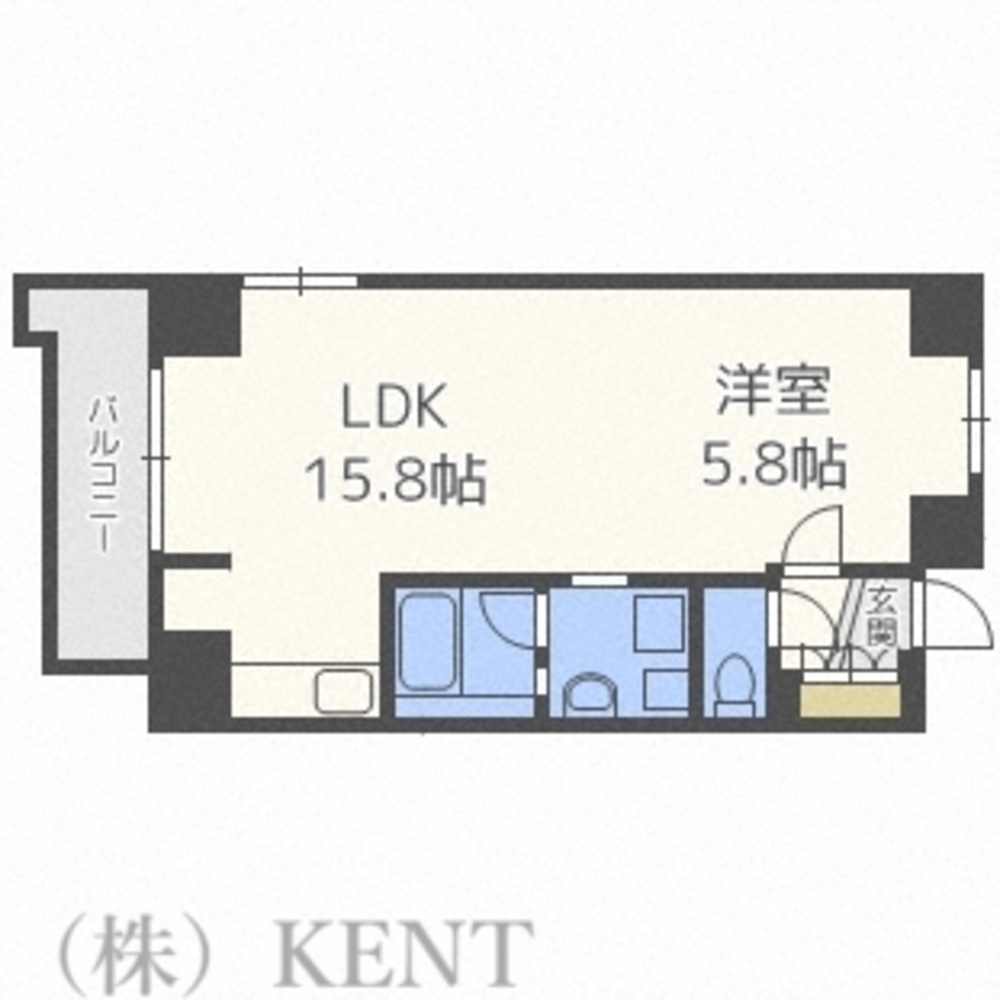エナコート知事公館前 北海道札幌市中央区北一条西15 (6.8万円／1LDK (洋5.8 LDK15.8)／47.07㎡)｜賃貸物件(賃貸マンション・アパート・一戸建て)の住宅情報・お部屋探し ...