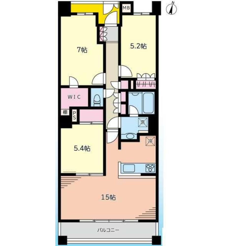 東海道本線 辻堂駅 地下1地上20階建 築15年 神奈川県藤沢市辻堂1 (26.5万円／3LDK (洋7 洋5.4 洋5.2 LDK15)／71.26㎡)｜賃貸物件(賃貸マンション・アパート ...