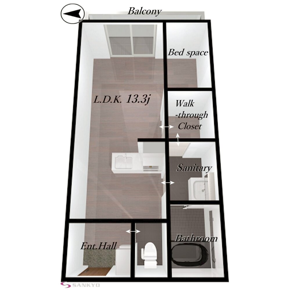 殿-DEN- 山形県山形市十日町3 (7.2万円／1LDK (LDK13.3)／34.21㎡)｜賃貸物件(賃貸マンション・アパート・一戸建て)の住宅情報・お部屋探しならYahoo!不動産
