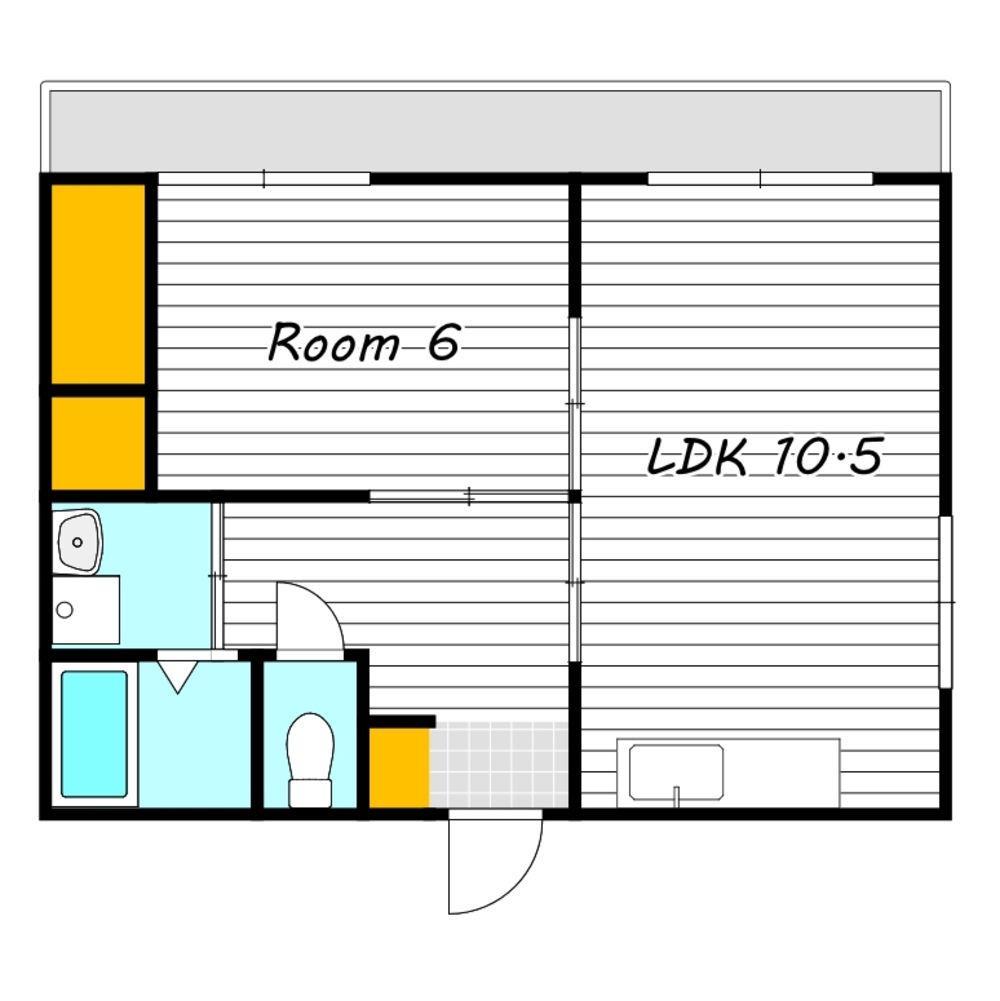 吉備線 備前三門駅 地上4階建て 築31年 岡山県岡山市北区富町1 (5.5万円／1LDK (和6 LDK10.5)／42.43㎡)｜賃貸物件(賃貸マンション・アパート・一戸建て)の住宅情報 ...