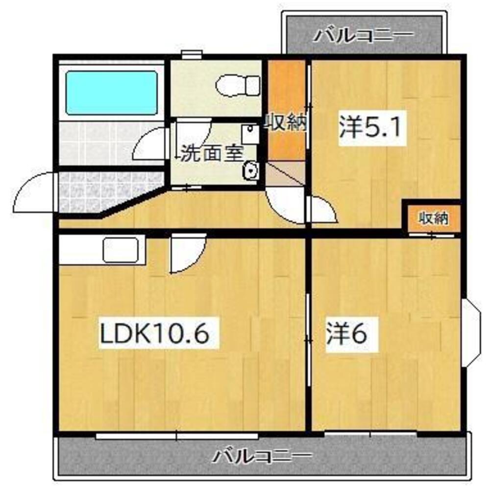 ソレアードII 静岡県掛川市大渕 (3.9万円／2LDK (和6 洋5 LDK10.6)／50.73㎡)｜賃貸物件(賃貸マンション・アパート・一戸建て)の住宅情報・お部屋探しならYahoo!不動産