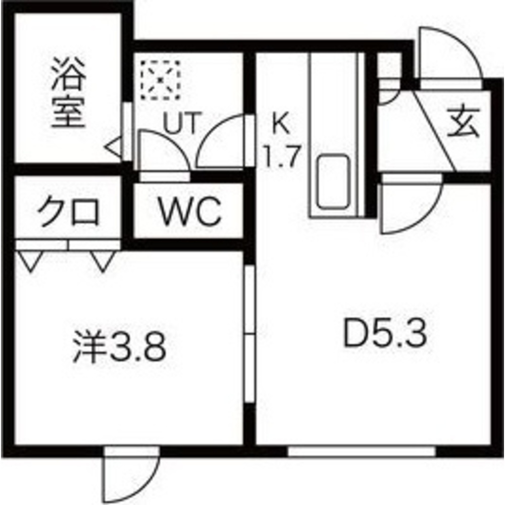 札幌市営地下鉄南北線 北34条駅 3階建 築19年 北海道札幌市東区北二十八条東5 (3.5万円／1DK (洋3.8 DK6.9)／26.68㎡)｜賃貸物件(賃貸マンション・アパート・一戸建て ...