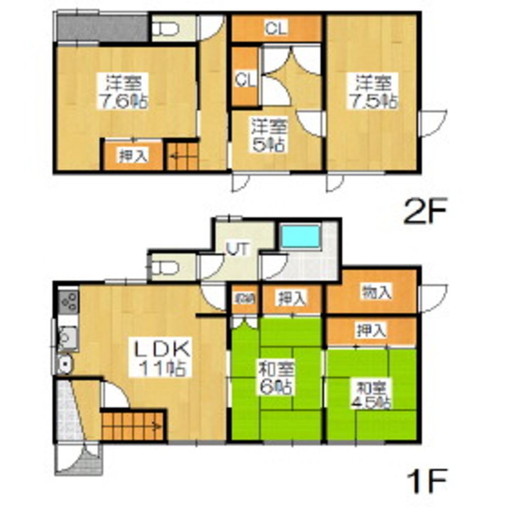 室)常盤町10－2借家 北海道室蘭市常盤町 (3.5万円／5LDK (和6 和4.5 洋7.6 洋7.5 洋5 LDK11)／102.57㎡)｜賃貸物件(賃貸マンション・アパート・一戸建て)の ...