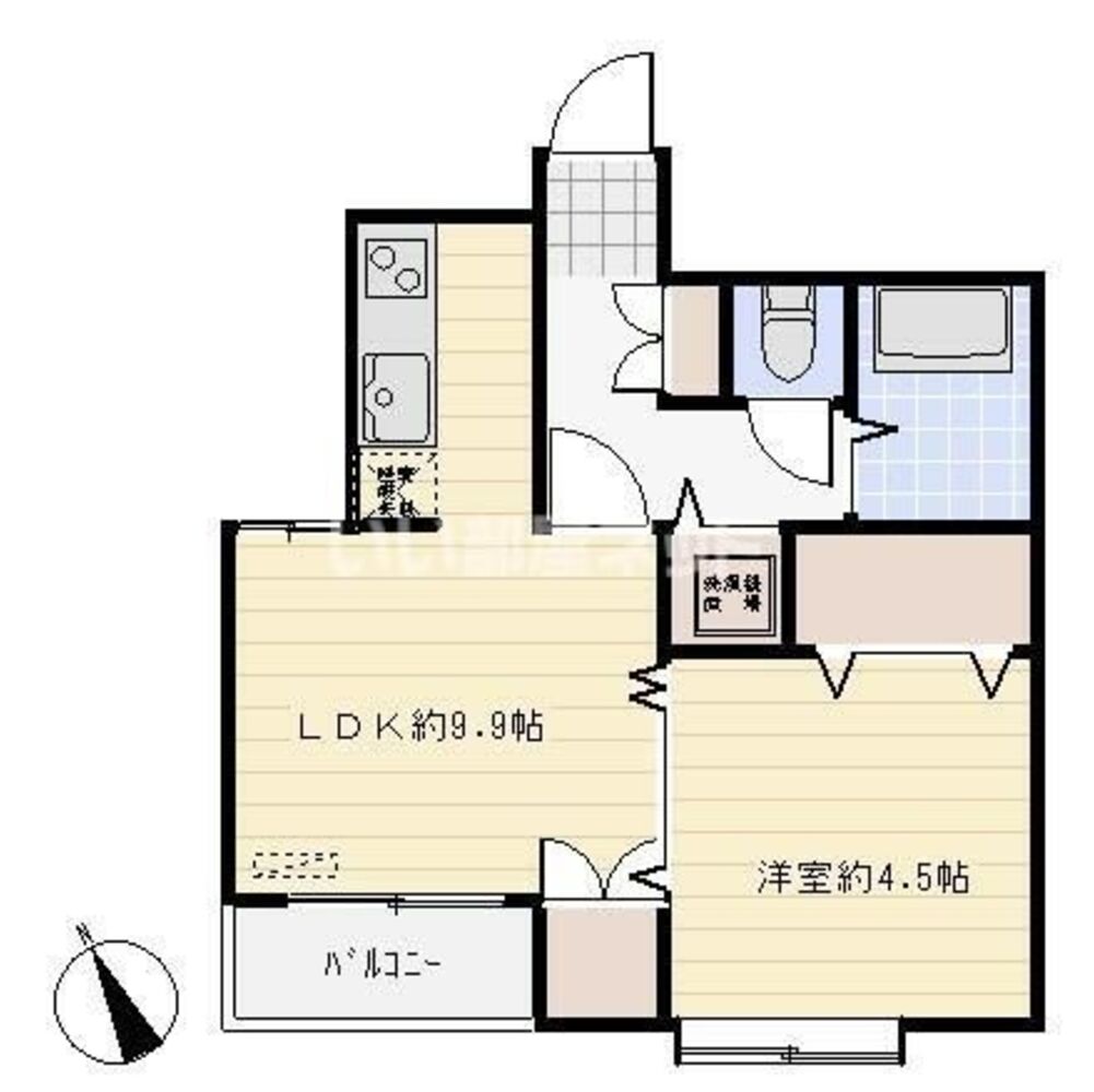 ウィンベルデュエット北坂戸No1 埼玉県坂戸市溝端町 (4.5万円／1LDK (洋4.5 LDK9.90)／32.05㎡)｜賃貸物件(賃貸マンション・アパート・一戸建て)の住宅情報・お部屋探し ...