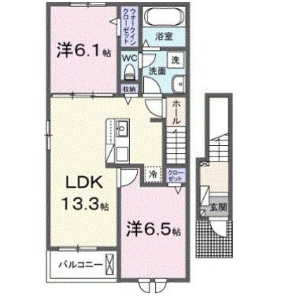 (仮称)伊達市アパート 福島県伊達市干供田 (7.85万円／2LDK (洋6.5 洋6.1 LDK13.30)／59.55㎡)｜賃貸物件(賃貸マンション・アパート・一戸建て)の住宅情報・お ...