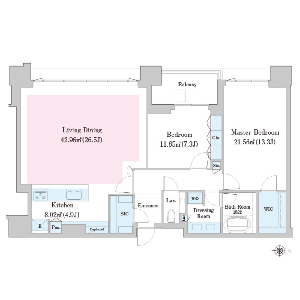 中野ステーションレジデンス 東京都中野区中野2 (110万円／2LDK／114.86㎡)｜賃貸物件(賃貸マンション・アパート・一戸建て)の住宅情報・お部屋探しならYahoo!不動産