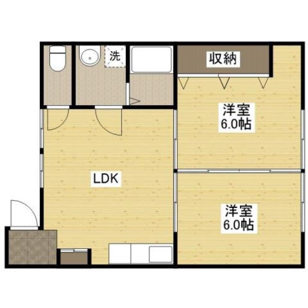 沖田ビル 広島県広島市安佐南区八木6 (5万円／2LDK (LDK)／45.36㎡)｜賃貸物件(賃貸マンション・アパート・一戸建て)の住宅情報・お部屋探しならYahoo!不動産
